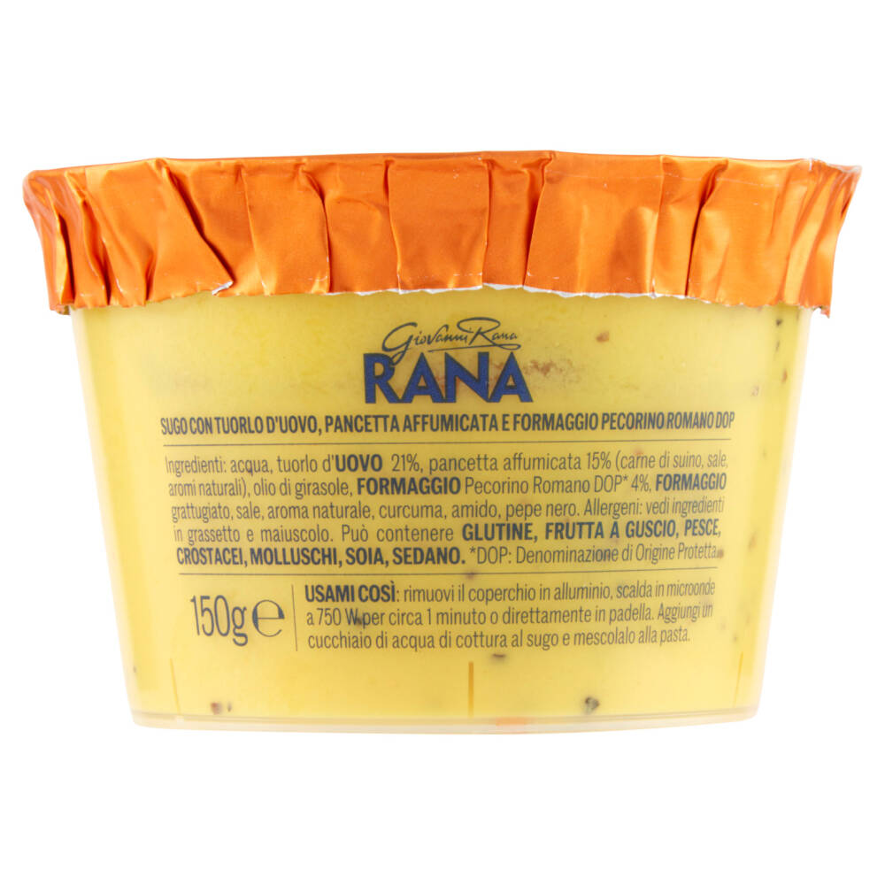 Giovanni Rana il Sugo Fresco alla Carbonara 150 g | NonPesa.it - Spesa ...