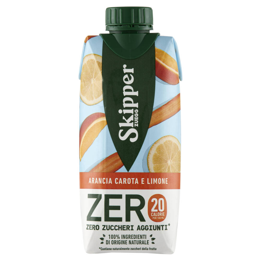 Zuegg Skipper Zero Arancia Carota e Limone Zero Zuccheri Aggiunti* 330 ...