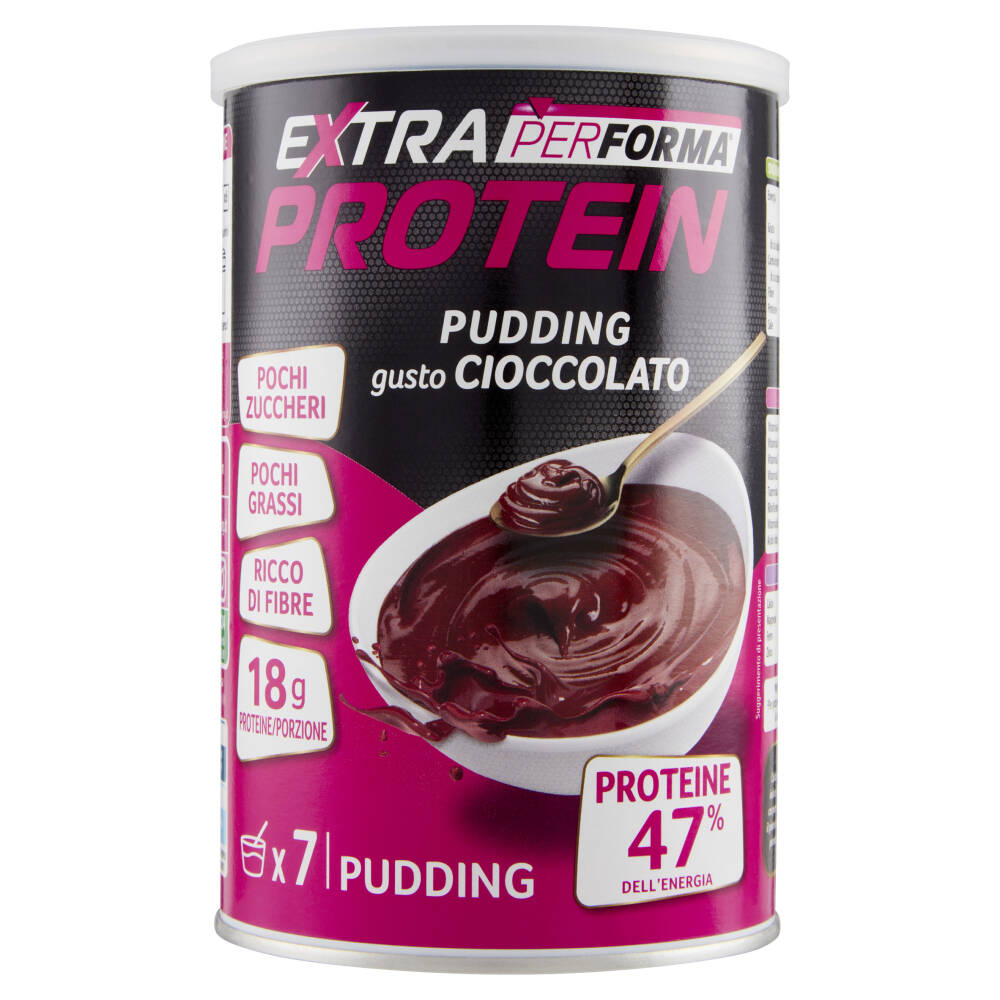 Performa Extra Protein Pudding Gusto Cioccolato, pochi zuccheri e pochi ...