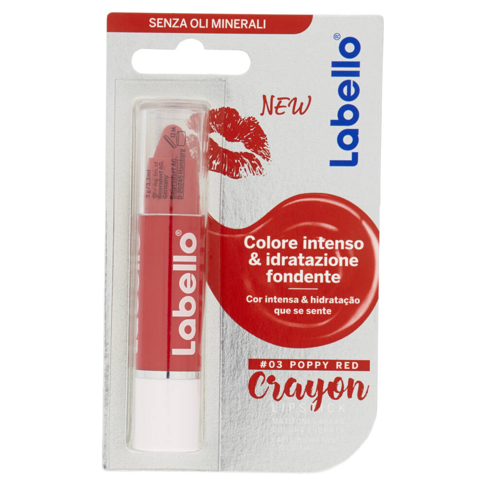 Labello Crayon Lipstick 03 Poppy Red 3 g | NonPesa.it - Spesa Online