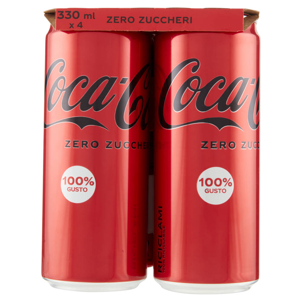 Keel-Clip Coca-Cola Zero Zuccheri lattine sleek da 330 ml confezione da ...