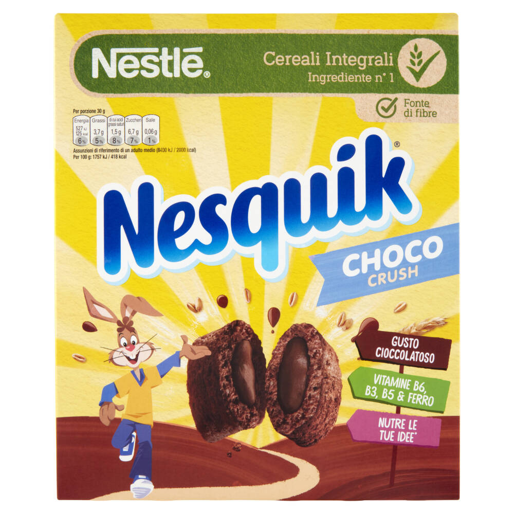 NESQUIK Choco Crush Fagottini con cereali integrali e cacao 360 g ...