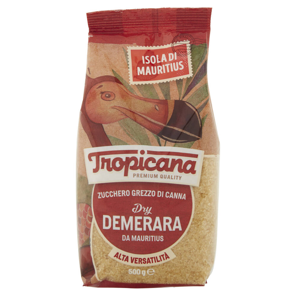 Tropicana Zucchero Grezzo di Canna Dry Demerara da Mauritius 500 g ...