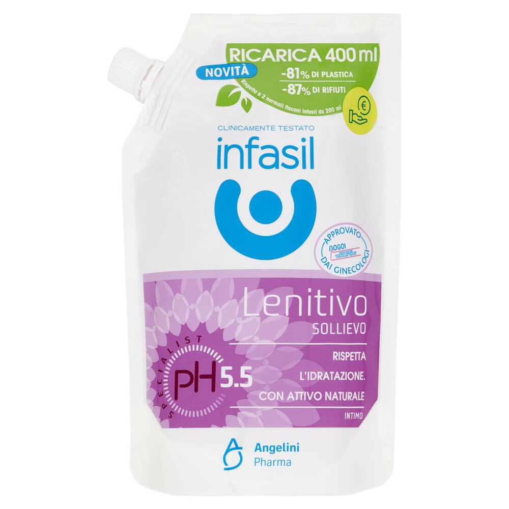 infasil pH Specialist 5.5 Intimo Lenitivo Sollievo Ricarica 400 ml ...