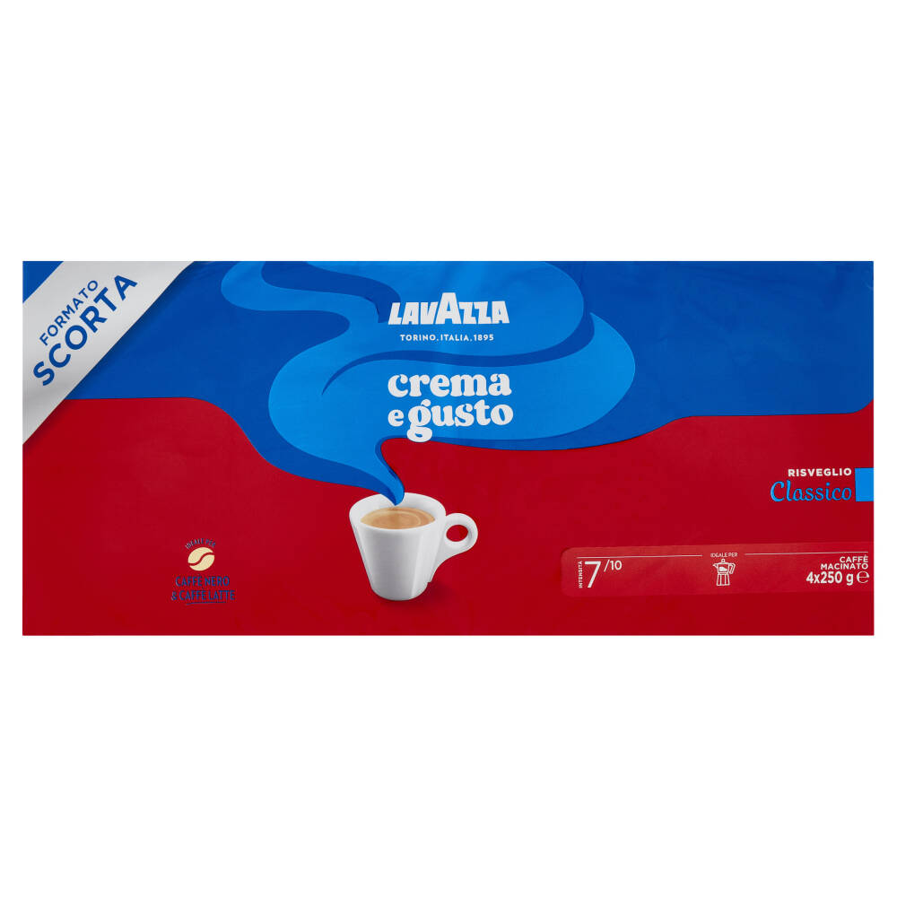 Lavazza crema e gusto Classico Caffè Macinato 4 x 250 g | NonPesa.it ...