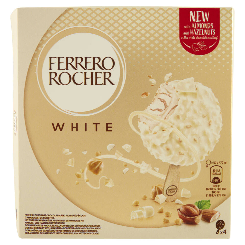 Ferrero Rocher White 4 x 50 g | NonPesa.it - Spesa Online