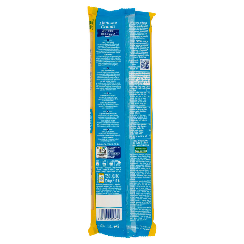 De Cecco Linguine Grandi n°407 500 g | NonPesa.it - Spesa Online