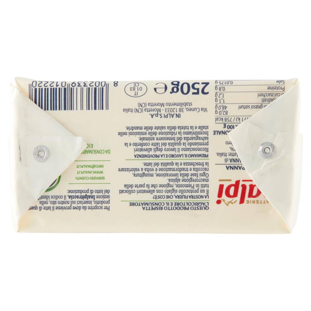 Latterie inalpi Burro da Panna di Centrifuga 250 g | NonPesa.it - Spesa ...