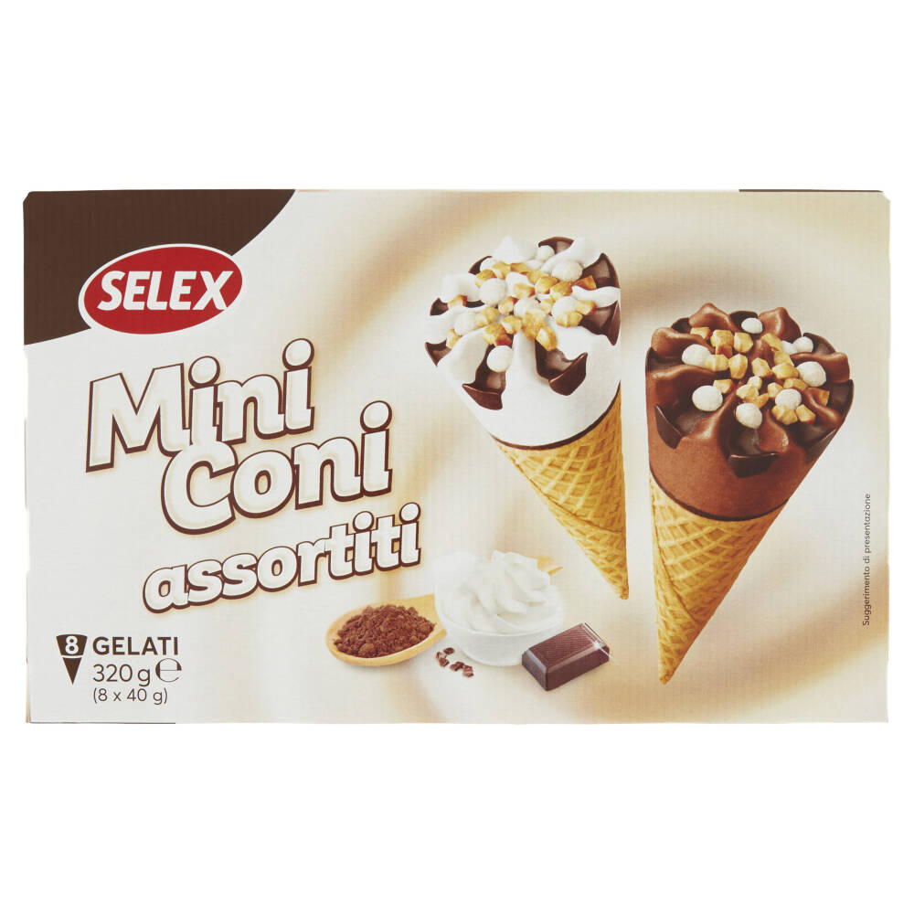 Selex 8 Miniconi di Gelato Assortiti 320 g | NonPesa.it - Spesa Online