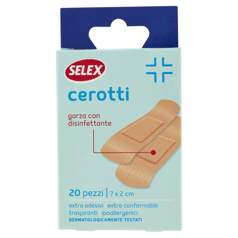 Selex Cerotti Classici Monoformato 7x2 cm 20 pezzi | NonPesa.it - Spesa ...
