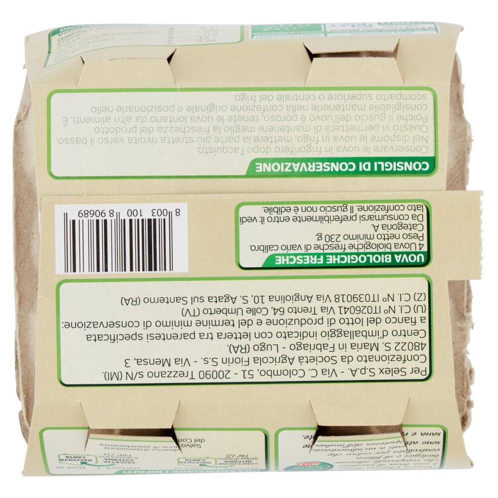Selex Natura Chiama 4 Uova Fresche di Vario Calibro Biologiche ... Selex Natura Chiama 4 Uova Fresche di Vario Calibro Biologiche ...