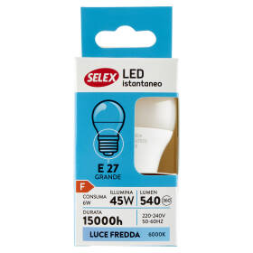 Selex Lampadina Led SMD Minisfera E27 6W | NonPesa.it - Spesa Online