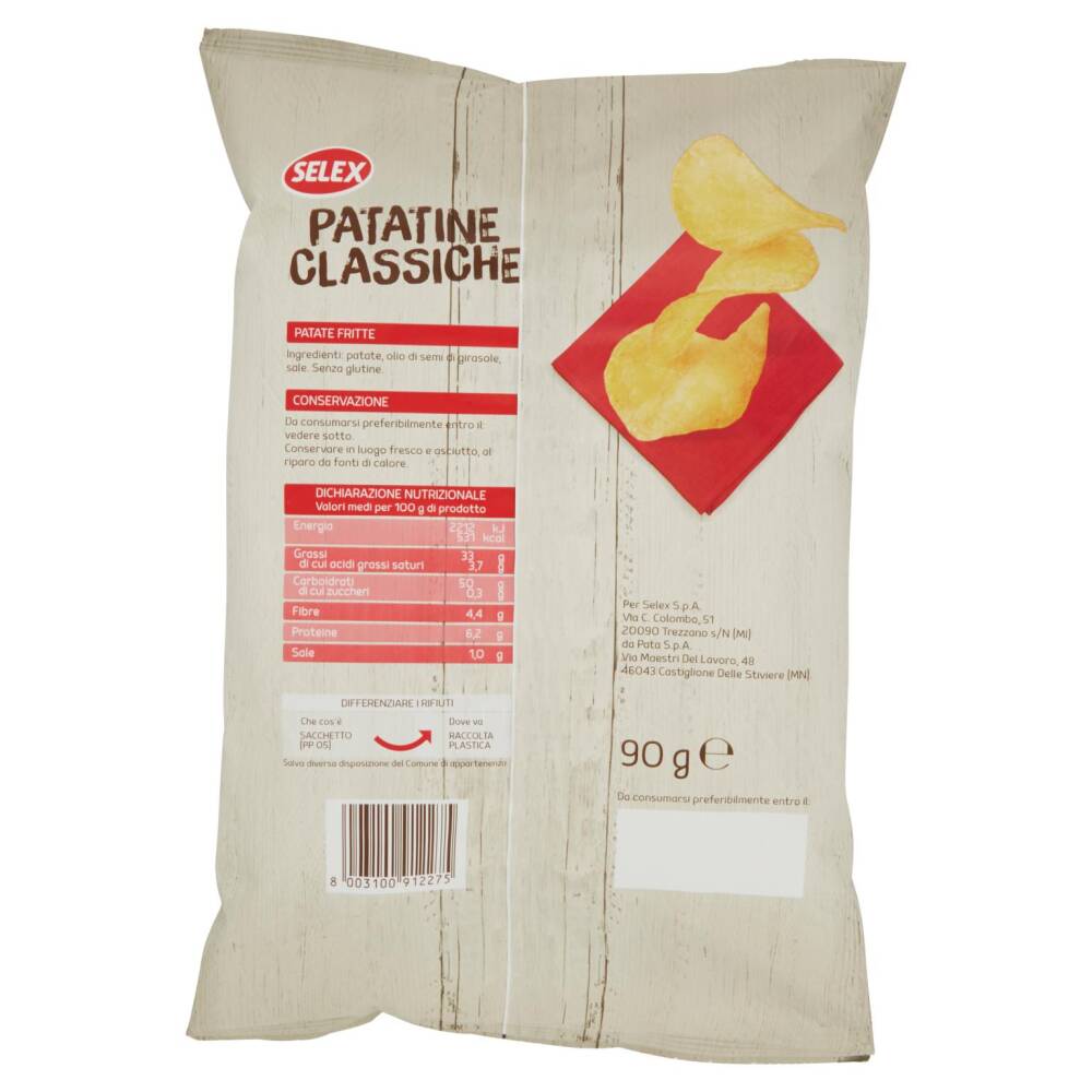 Selex Patatine Classiche 90 g | NonPesa.it - Spesa Online