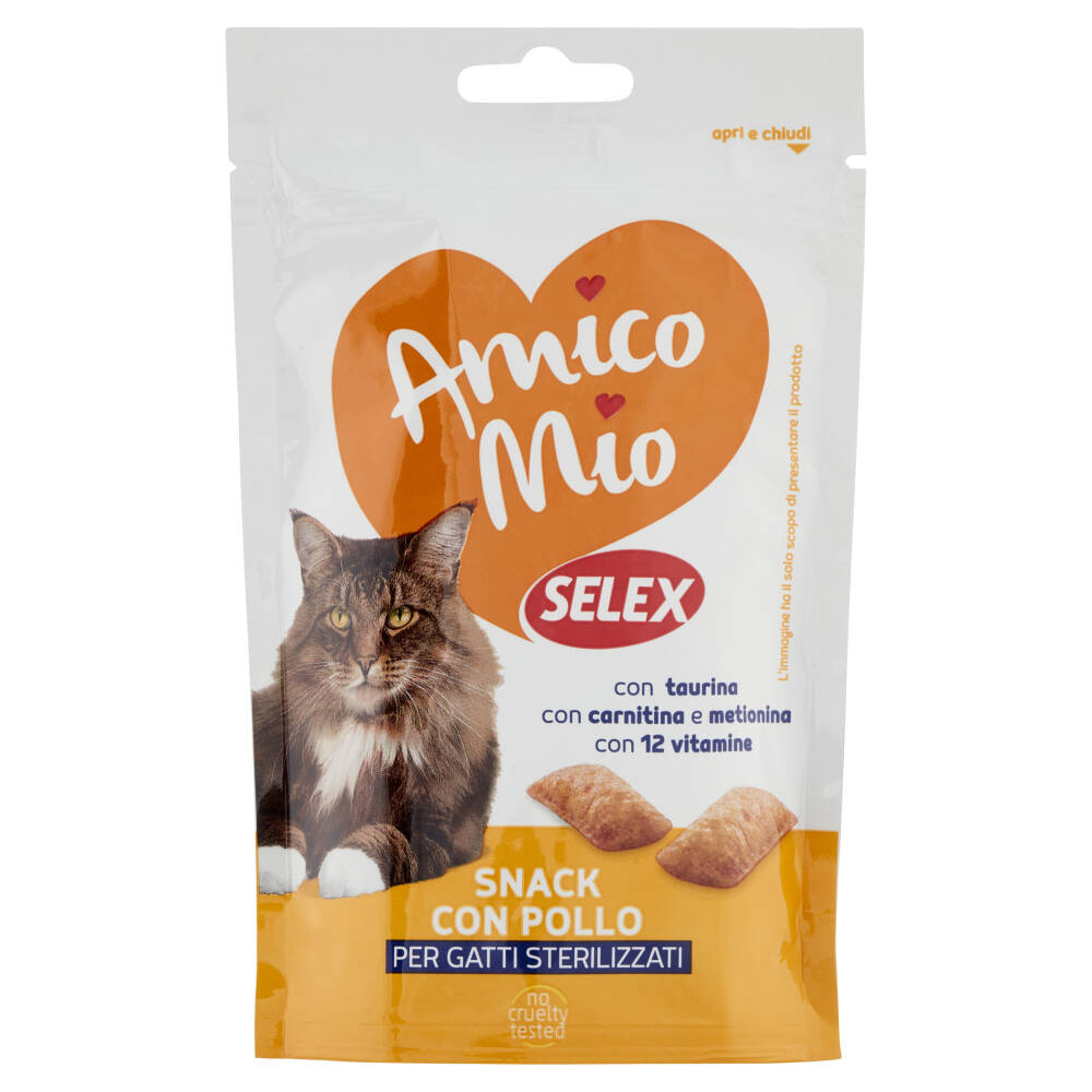 Selex Amico Mio Gatto Sterilizzato Snack con Pollo 60 g | NonPesa.it ...