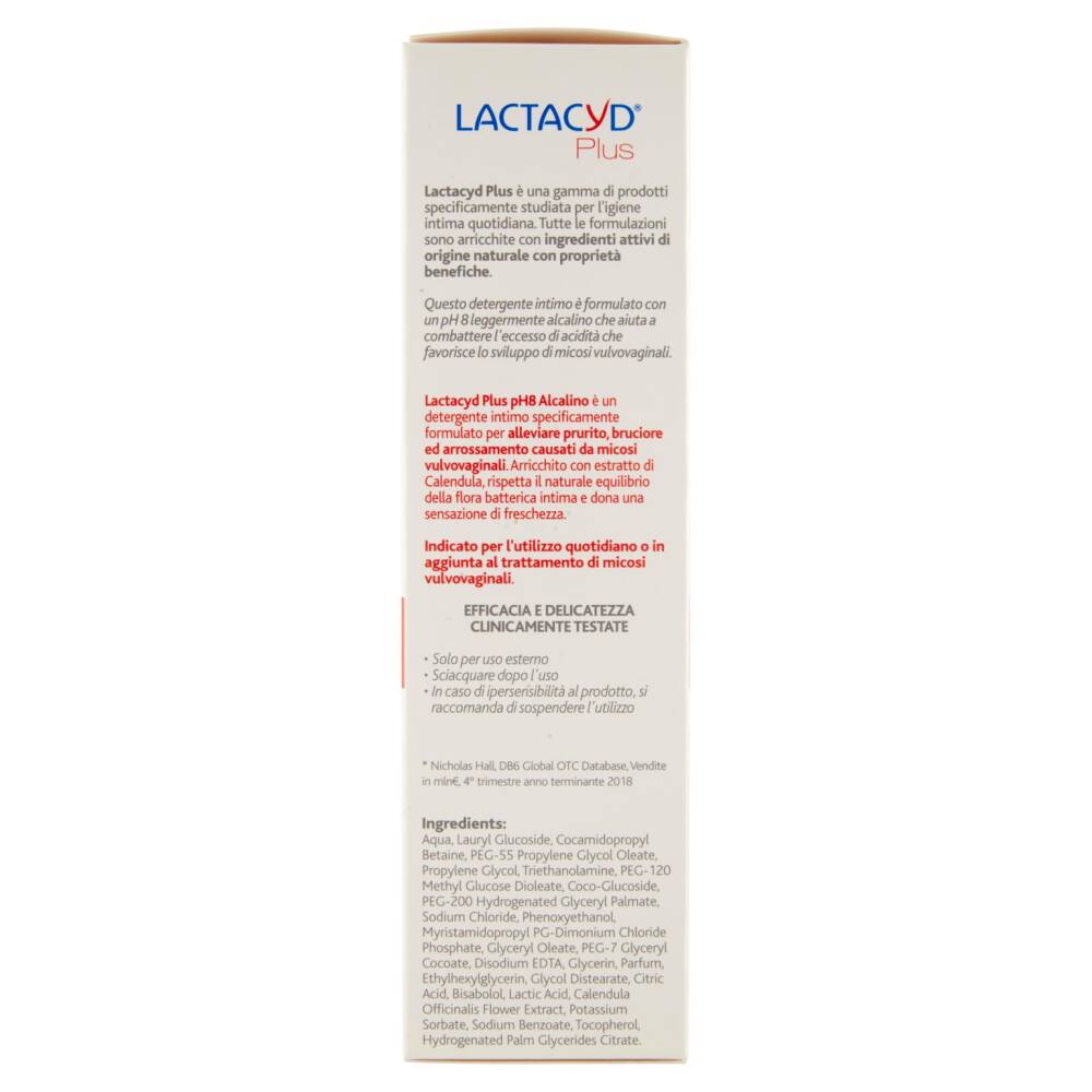 Lactacyd Plus Detergente Intimo pH 8 Alcalino 250 ml | NonPesa.it ...