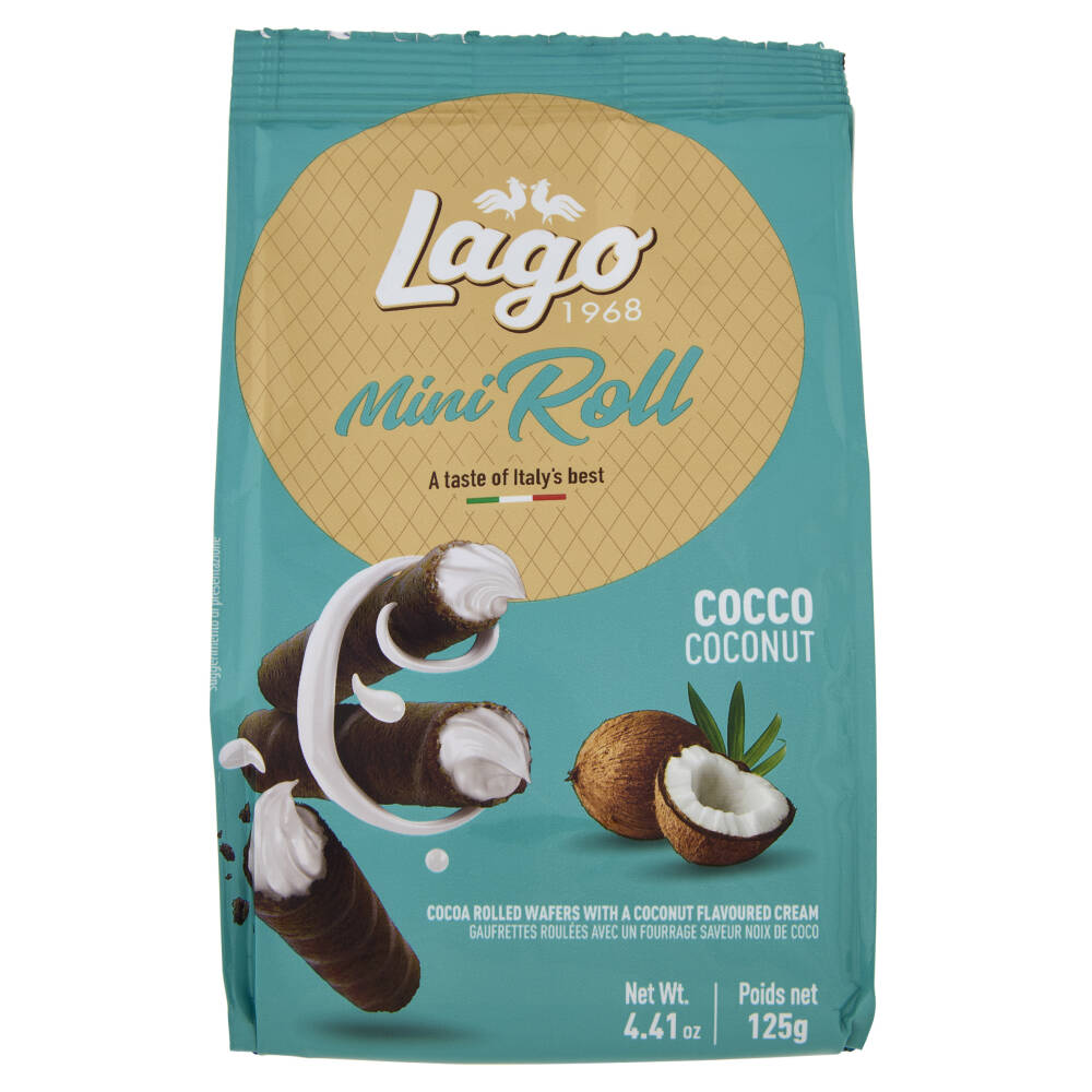 Gastone Lago Mini Roll Wafers Coconut 125 g | NonPesa.it - Spesa Online Gastone Lago Mini Roll Wafers Coconut 125 g | NonPesa.it - Spesa Online
