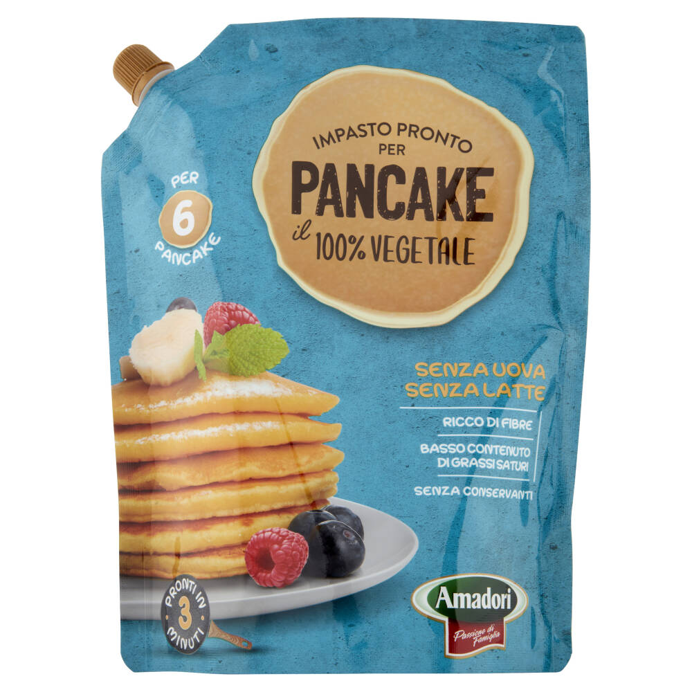 Amadori Impasto Pronto per Pancake il 100% Vegetale 300 g | NonPesa.it ...