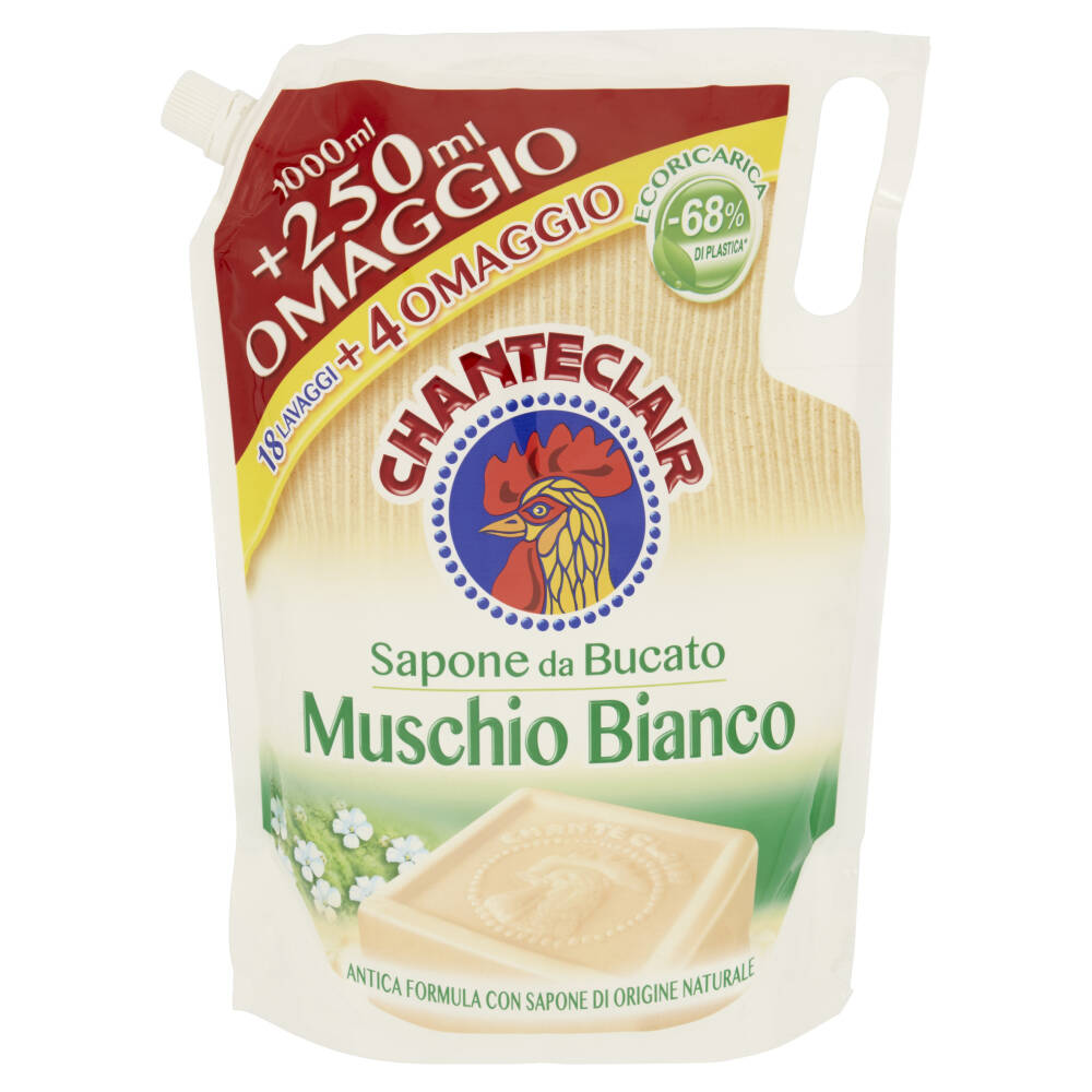 Chanteclair Sapone da Bucato Muschio Bianco Ecoricarica 1250 ml ...