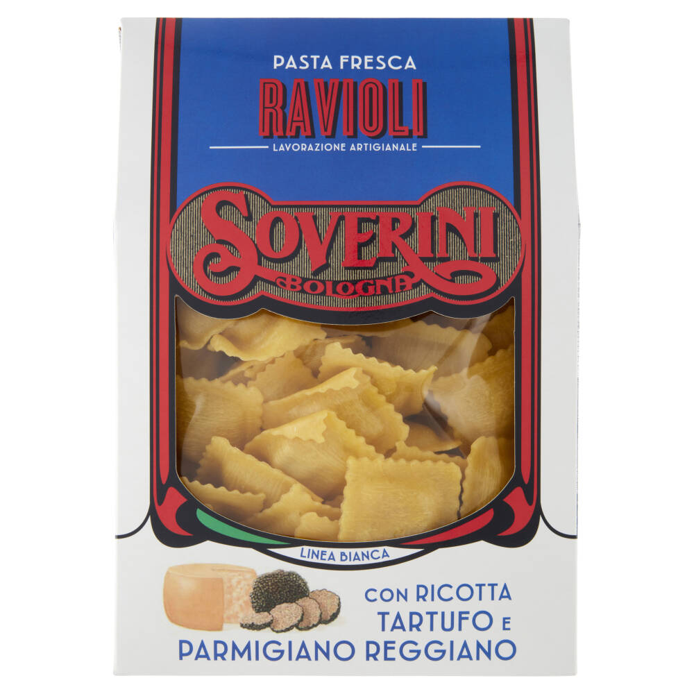 Soverini Ravioli con Ricotta Tartufo e Parmigiano Reggiano 250 g ...