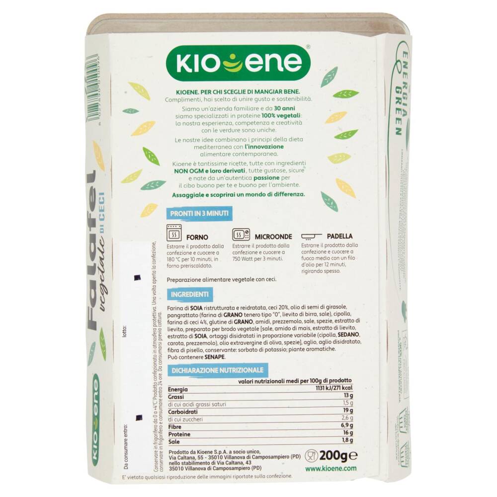 Kioene Falafel vegetale di Ceci 200 g | NonPesa.it - Spesa Online