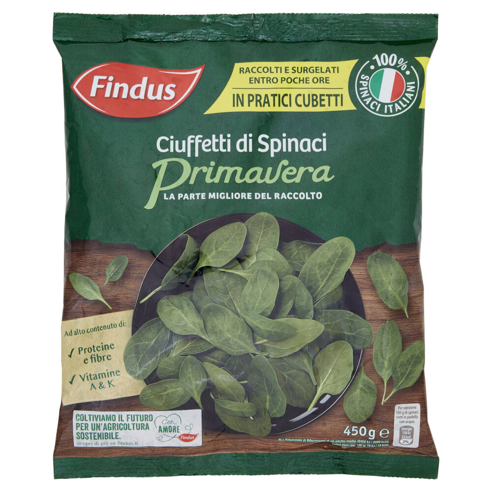 Findus Ciuffetti di Spinaci Primavera 450 g | NonPesa.it - Spesa Online
