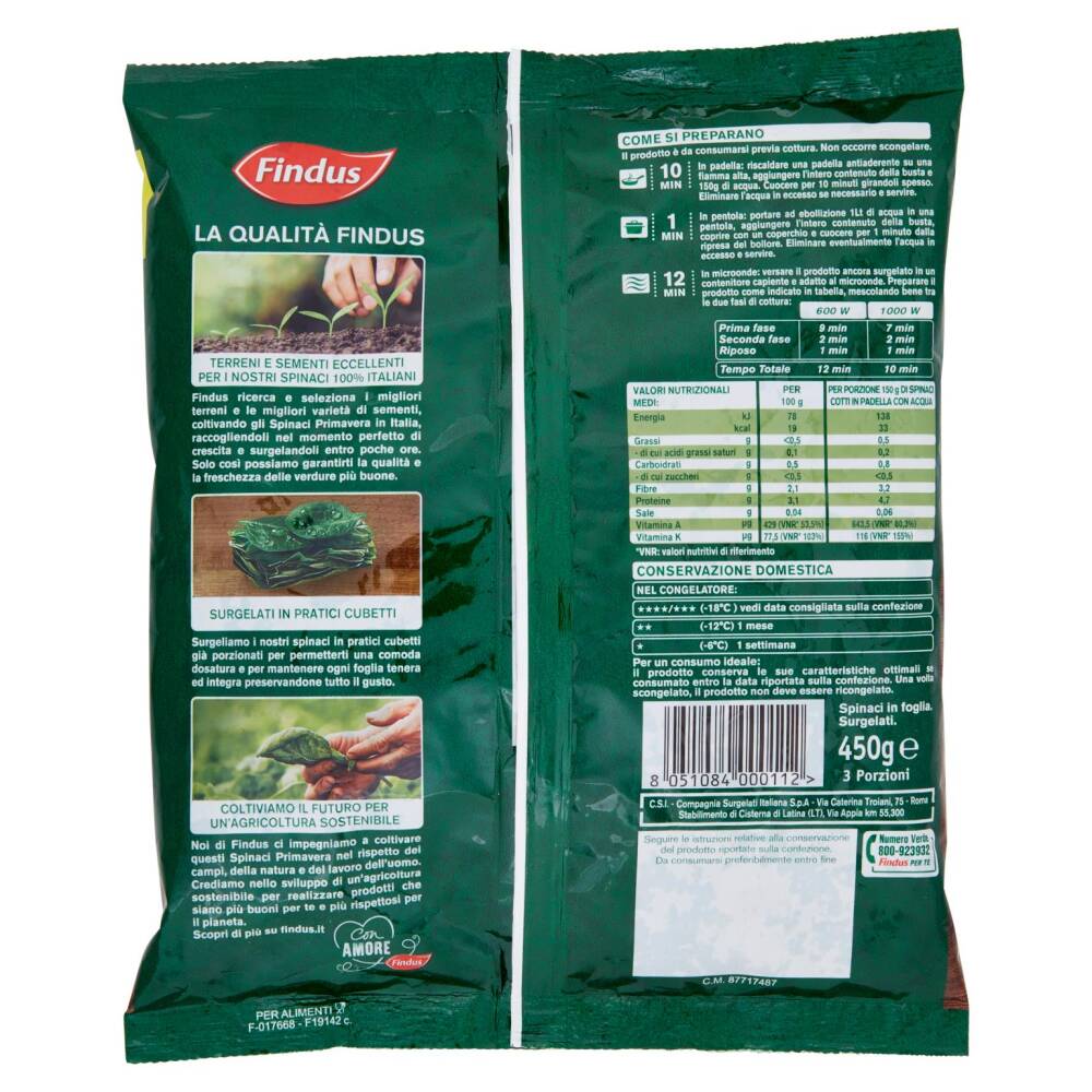 Findus Ciuffetti di Spinaci Primavera 450 g | NonPesa.it - Spesa Online