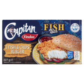 Capitan Findus Fish Bar 2 Fish & Chips Burger 227 g | NonPesa.it ...