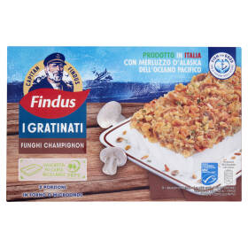 Capitan Findus I Gratinati Merluzzo con Funghi Champignon 380 g ...