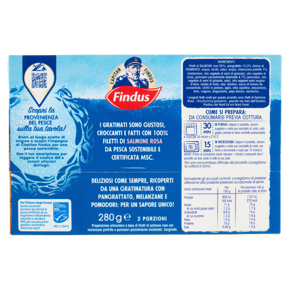 Capitan Findus I Gratinati Salmone con Melanzane e Pomodori 280 g ...