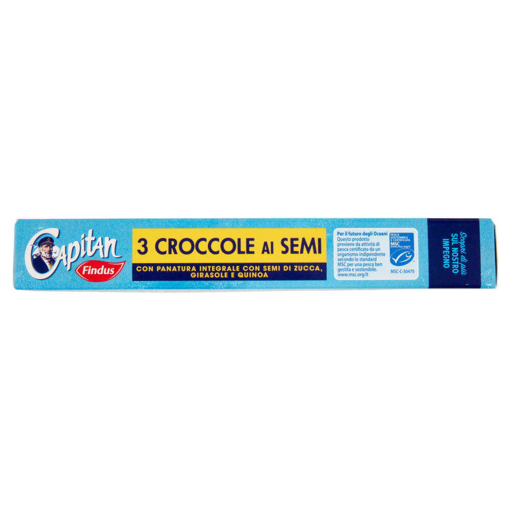 Capitan Findus 3 Croccole ai Semi con 100% Filetti di Merluzzo 300 g ...