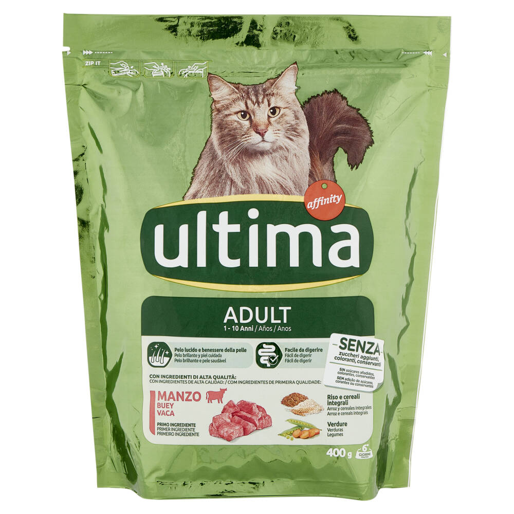 Ultima Cat Adult 1-10 Anni Manzo 400 g | NonPesa.it - Spesa Online