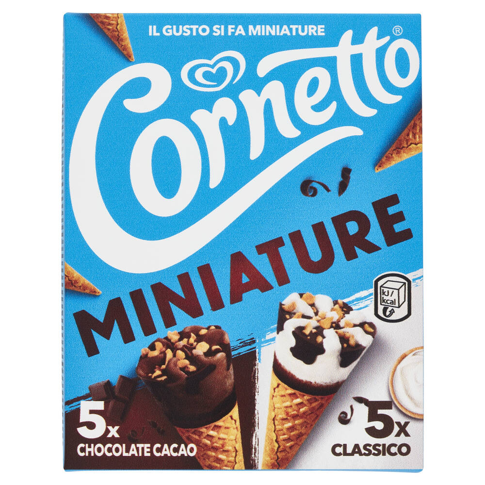 Cornetto Algida Miniature 5 Classico 5 Chocolate Cacao 190 g | NonPesa ...