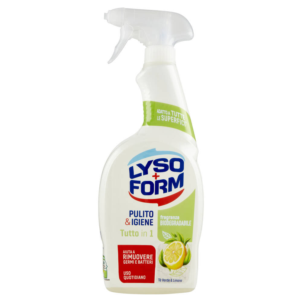 Lysoform Pulito & Igiene Tutto in 1 Tè Verde & Limone 700 ml | NonPesa ...